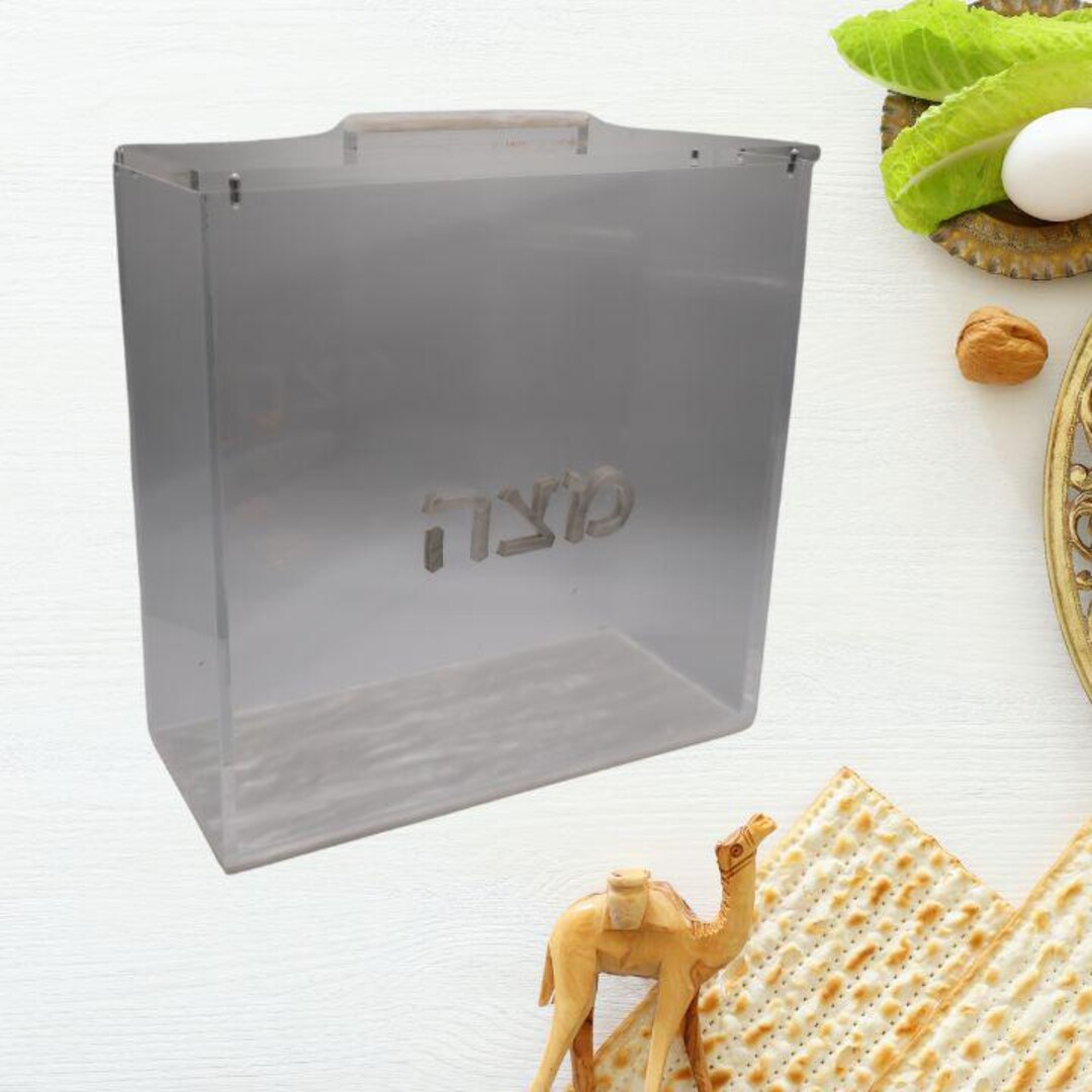 Passover Matzah Box, Acrylic Pesach Matza Box, Modern Passover Box ...