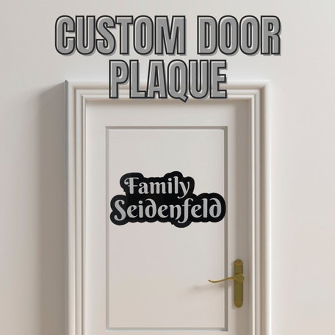 Custom Door Plaque Personalized Die Cut Acrylic New Home Gift - Etsy