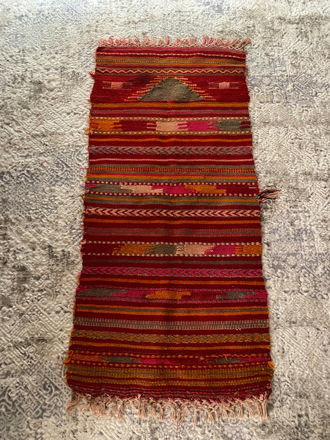 Handwoven Antique Prayer Mat, Prayer Bohemian Rug, Turkish Vintage Dyed ...