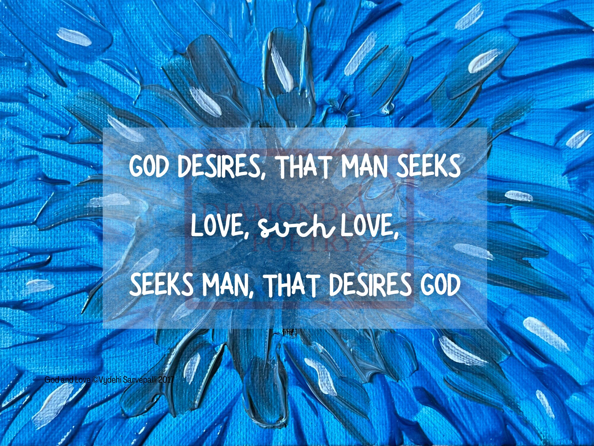 Original Poetry PALINDROME Wall Art Poem God and Love Original Abstract ...