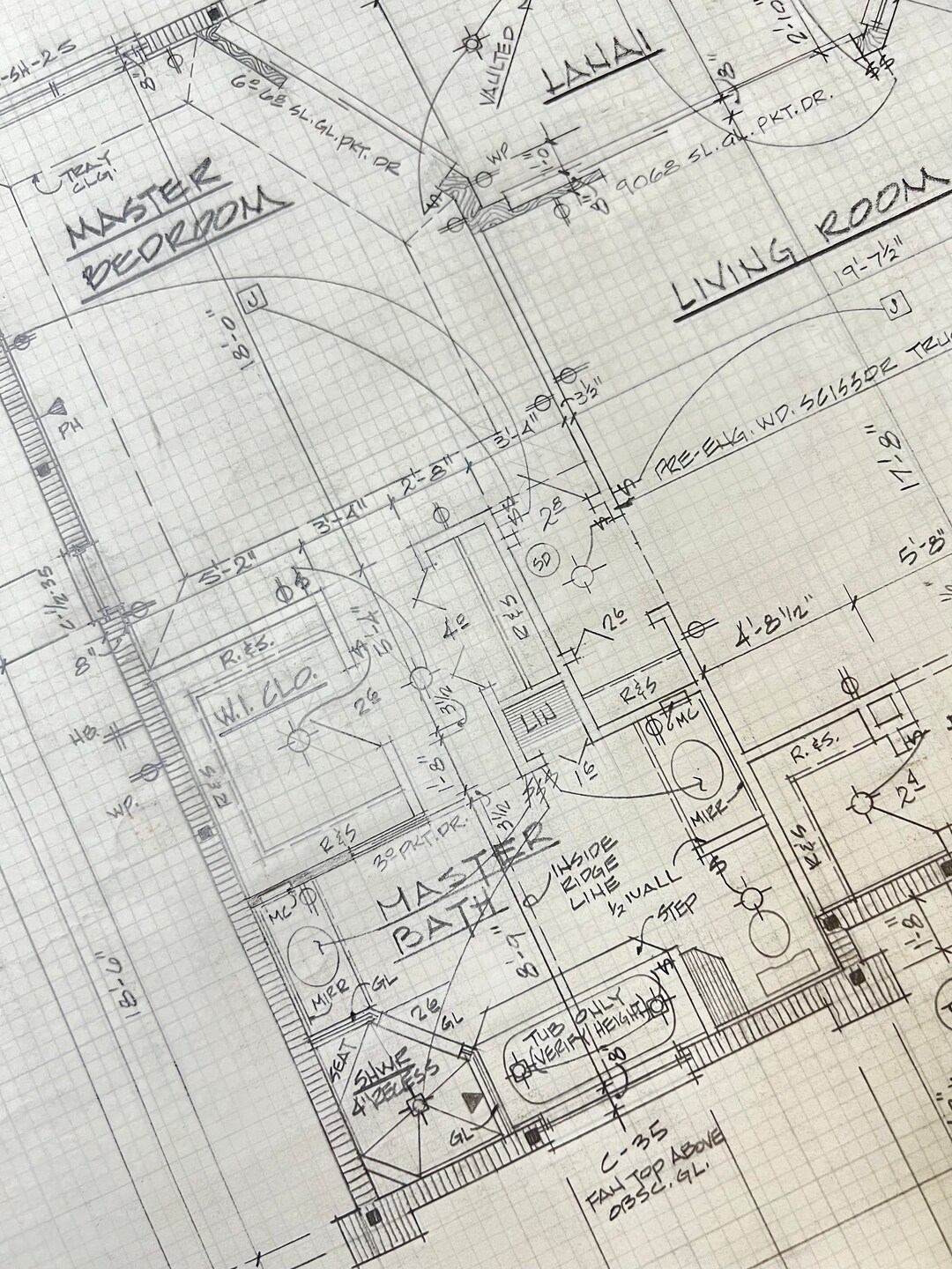 Vintage Original Hand Drafted Home Plan - Etsy