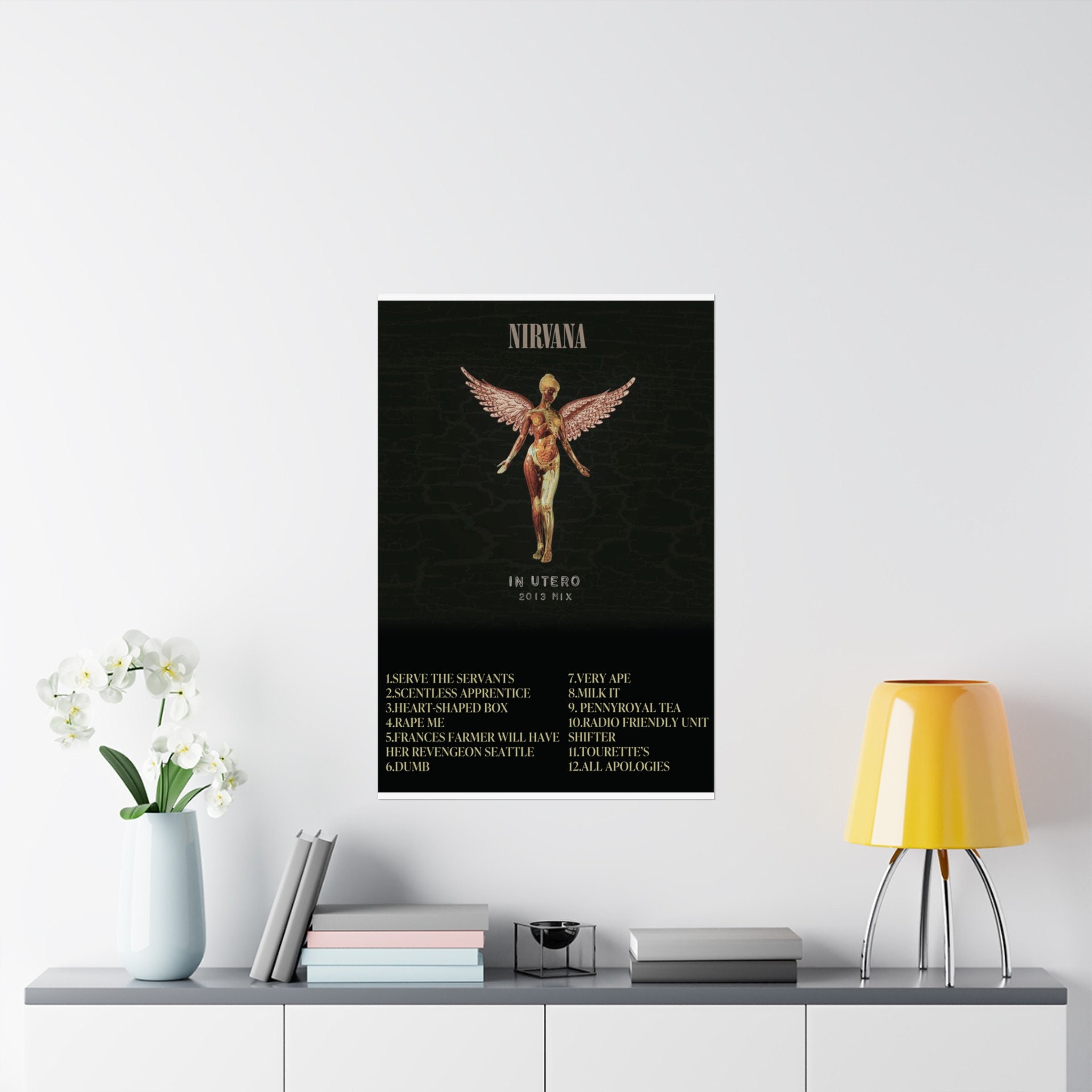 Nirvana in Utero Album Cover Poster, Music, Nirvana, Rock, Poster ...