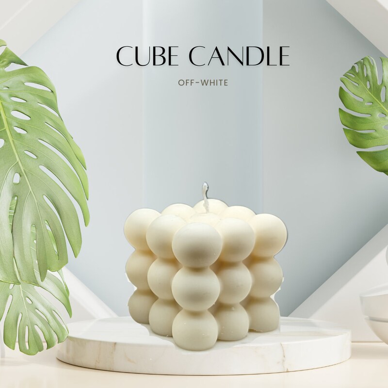 Rubik's Cube Candle - Etsy