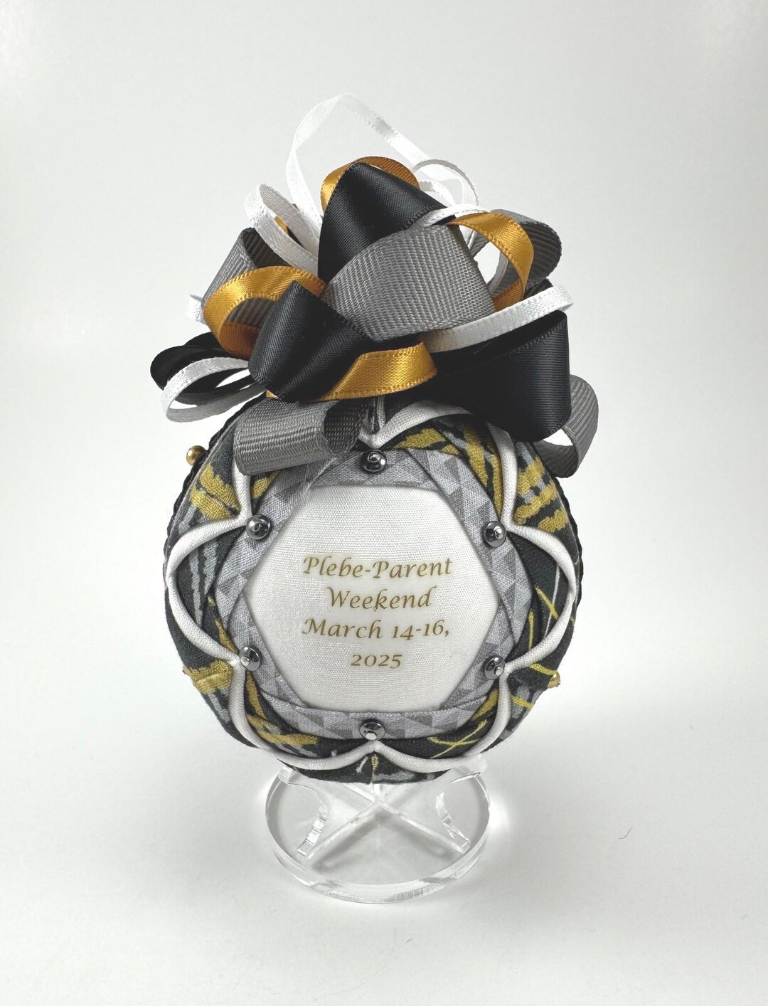 West Point Class of 2028 Plebe Parent Weekend Fabric Quilted Ornament ...