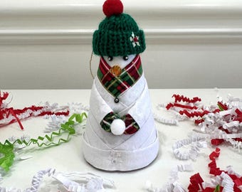 Snowman Christmas Tree Ornament Mini Sweater - Etsy