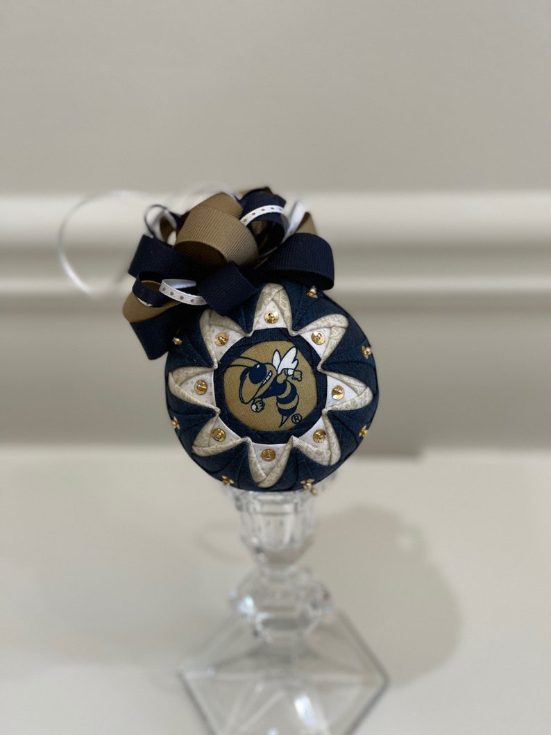 Large 3 Ga Tech Yellow Jackets Ornament - Etsy