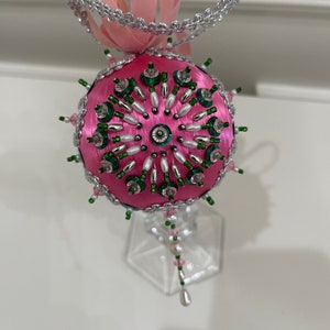 Handmade Beaded Christmas Ornament - the Cracker Box Inc - Gumdrop ...