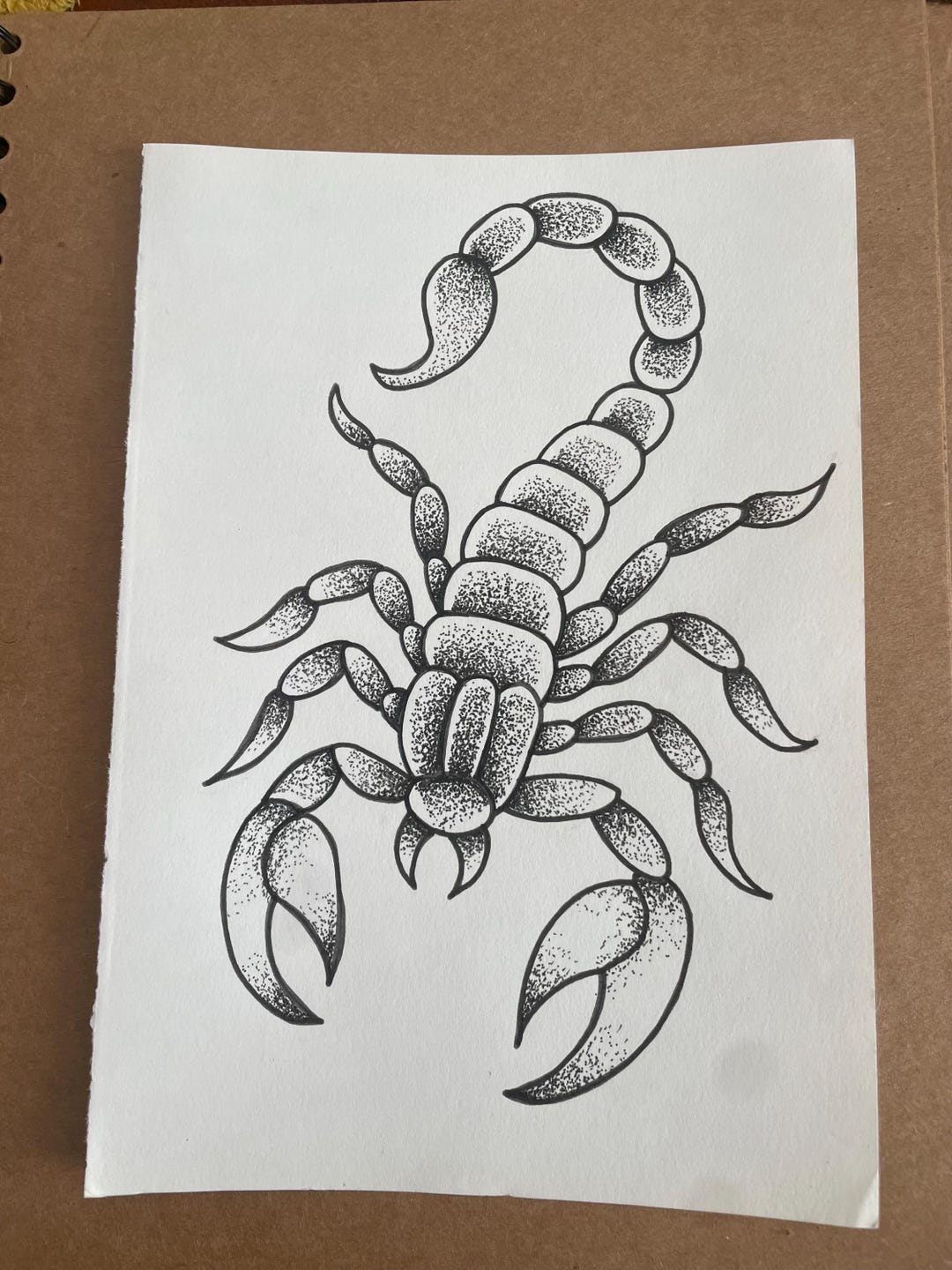 Pointillism Scorpion Illustration, Scorpions Drawing, Original ...