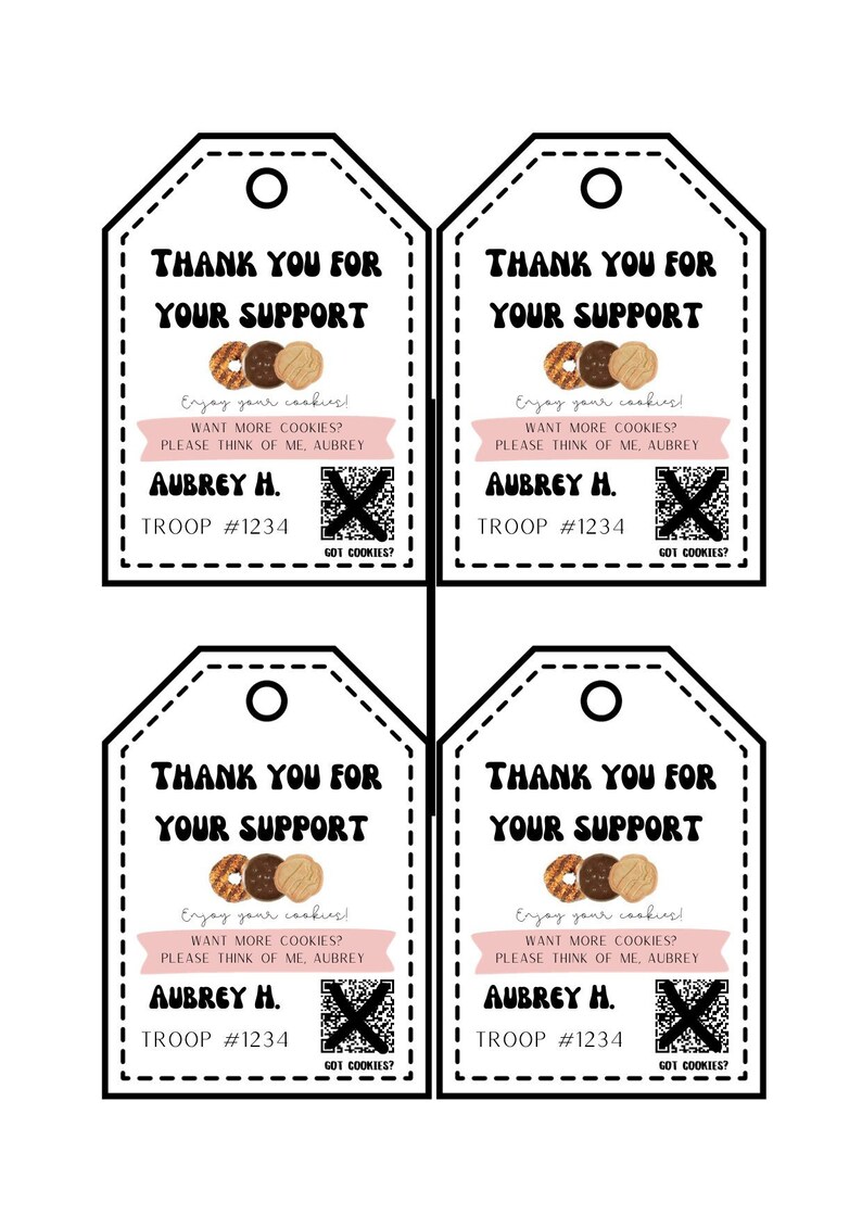 Girl Scout Thank You Tags - Etsy