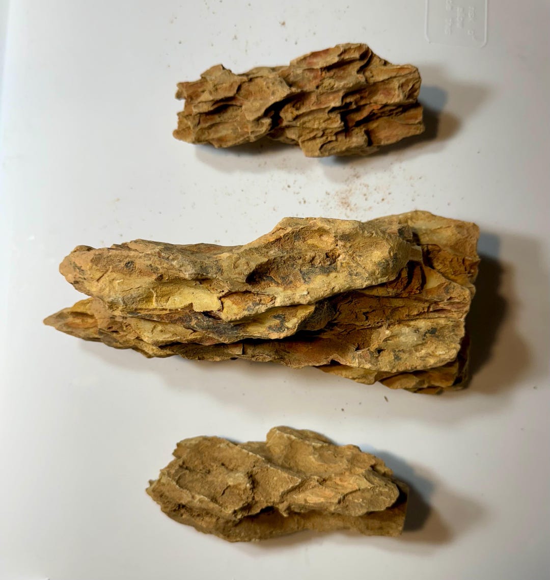 Dragon Stone 3 Piece 5-8 Inches Aquarium Hardscape for Aquascaping and ...