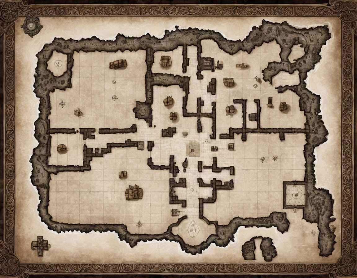 Dungeon Map Pack 1 - Etsy