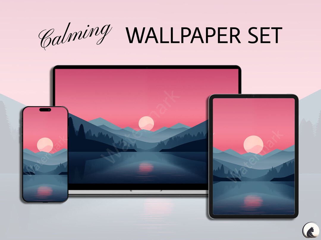 Calming Sunset Wallpaper – Desktop, Tablet, and Smartphone (digital ...