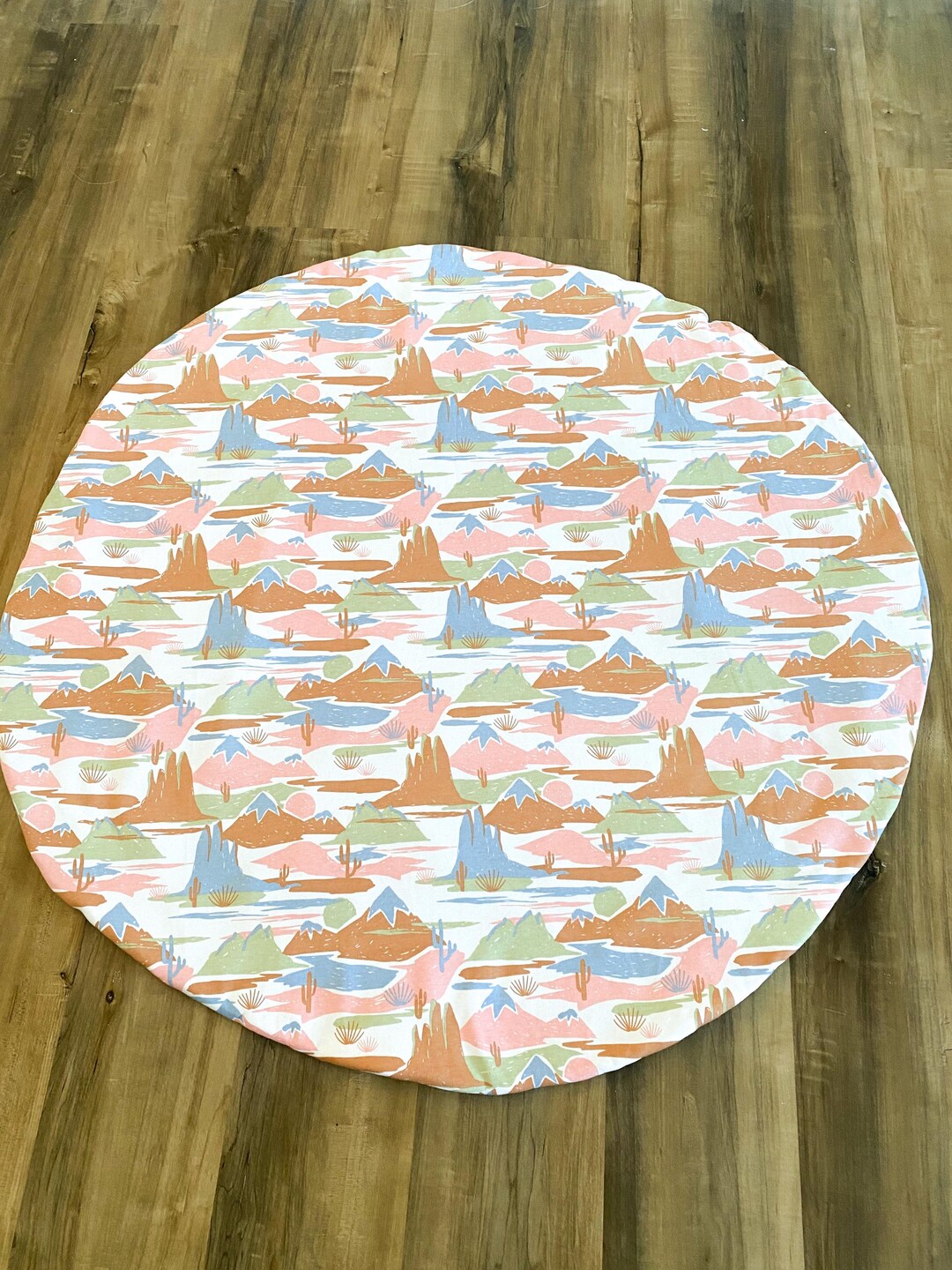 Baby Play Mat Tummy Time Mat Round Floor Mat Round Baby Play Mat Padded ...