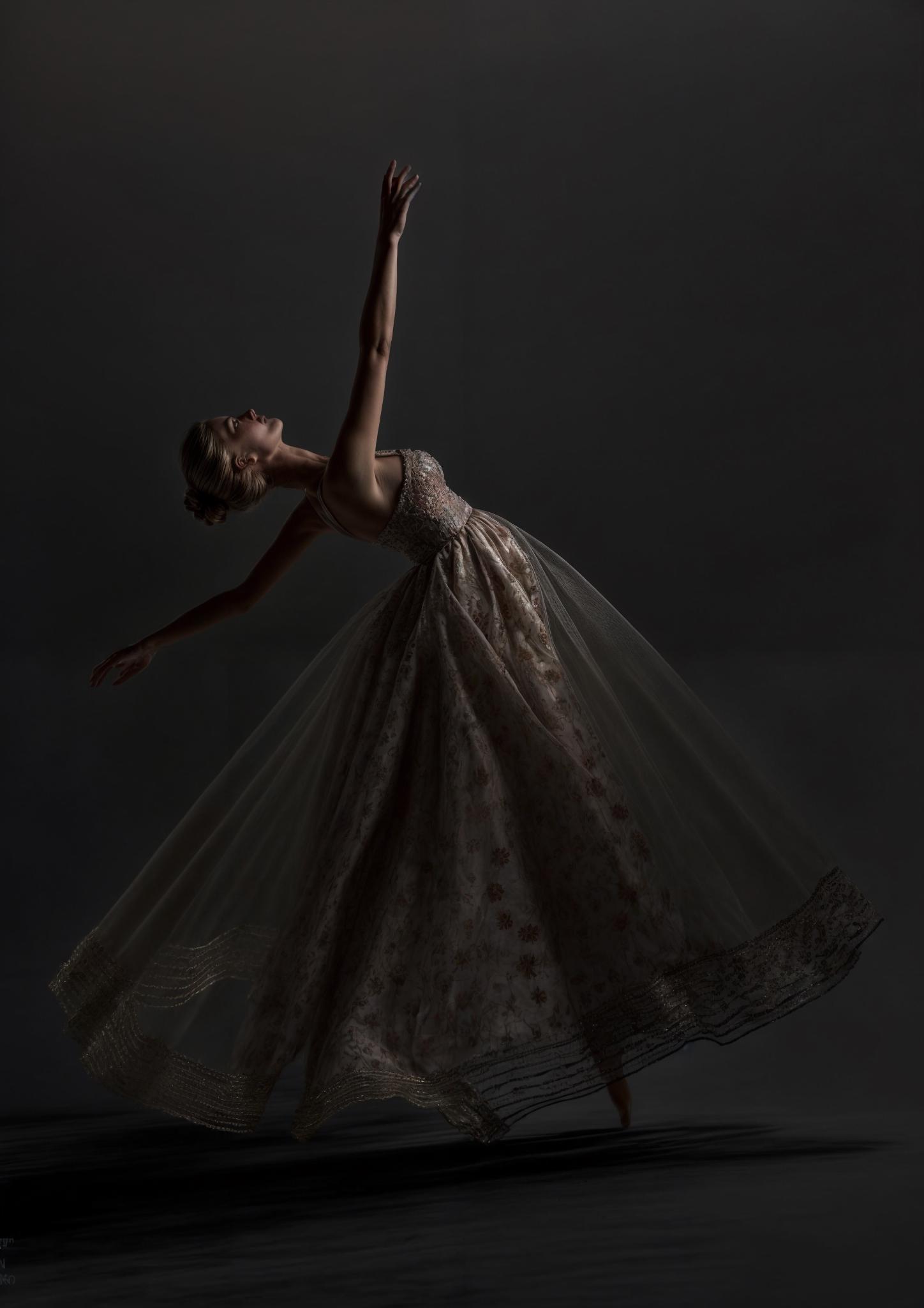 Digital Women Garment Ballet Gown Clo3d Files / Marvelous Designer ...