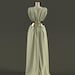 3D Garment Made With CLO Green Gown With Gold Belt-zprj - Etsy