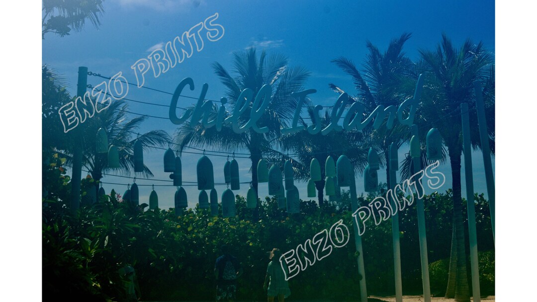 Digital Picture of Chill Island Sign - Etsy