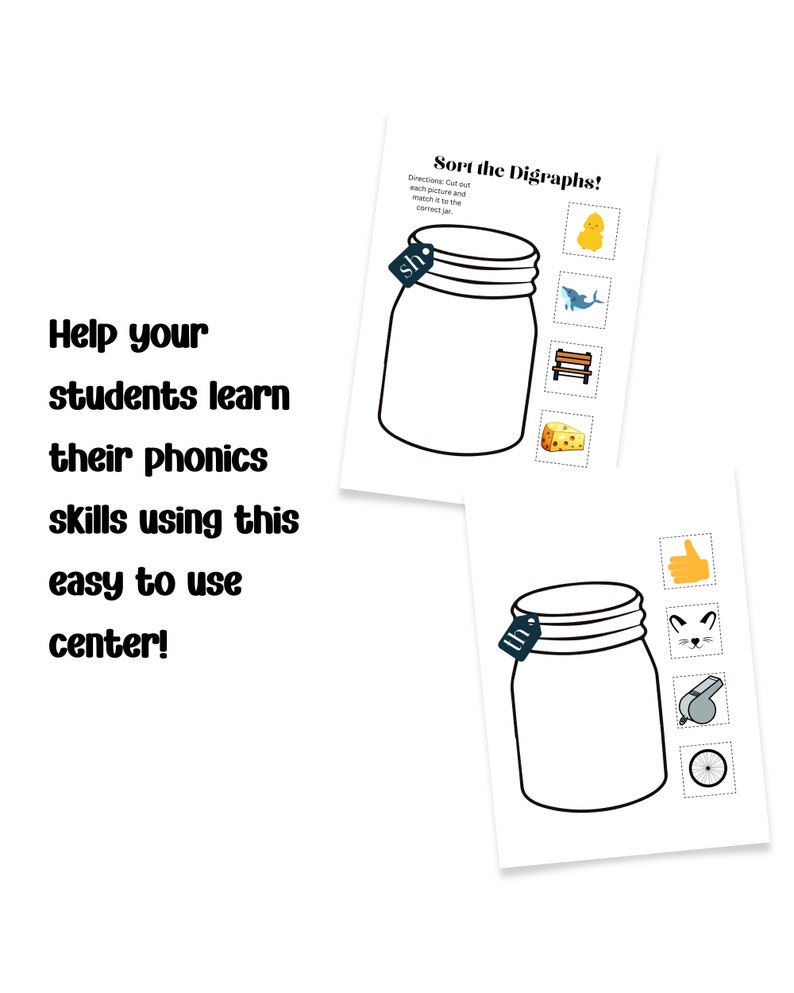 Printable Digraph Activity for Kinder-2nd Grade - Etsy