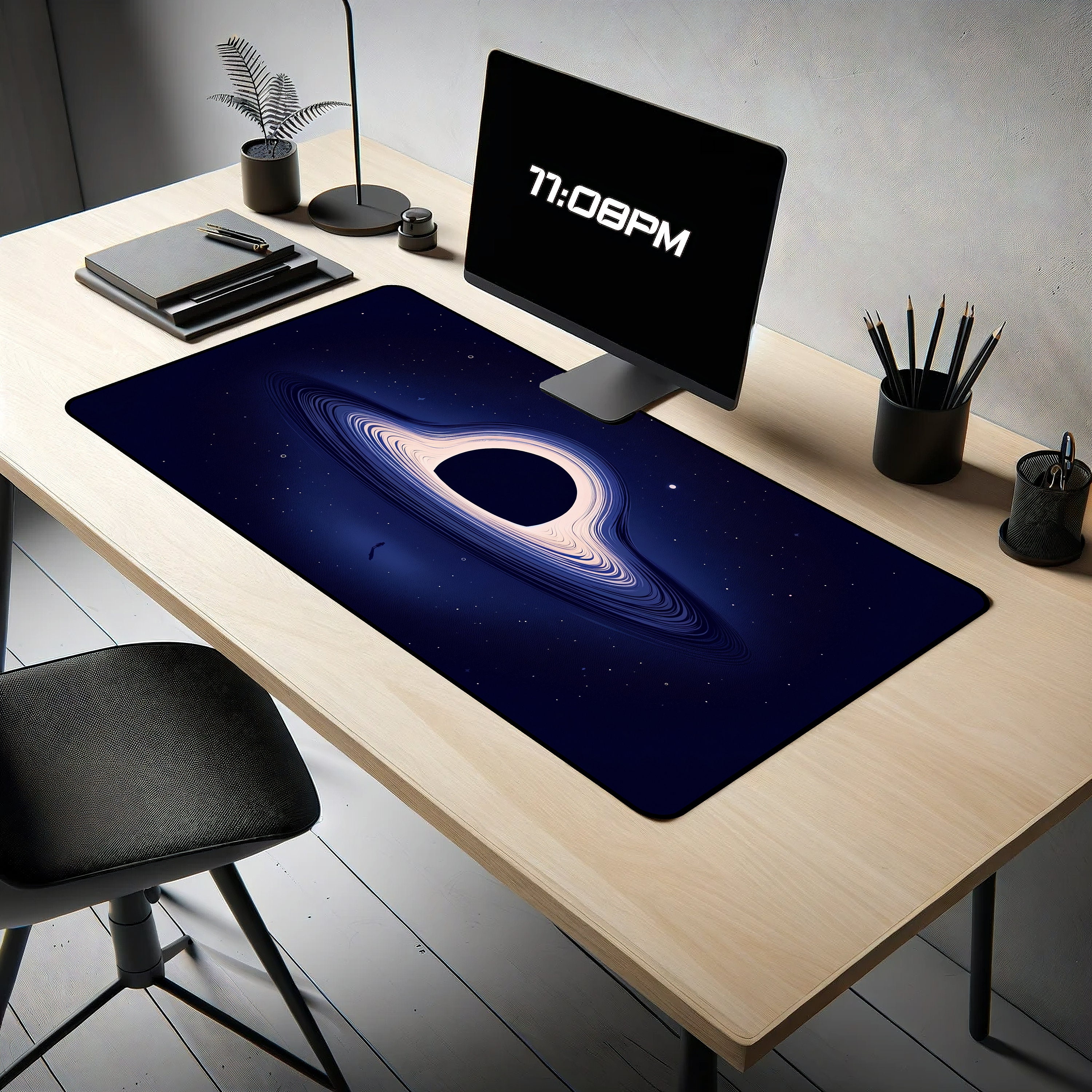 Supermassive Black Hole Desk Mat | Space Office Decor | Cosmic Mousepad ...
