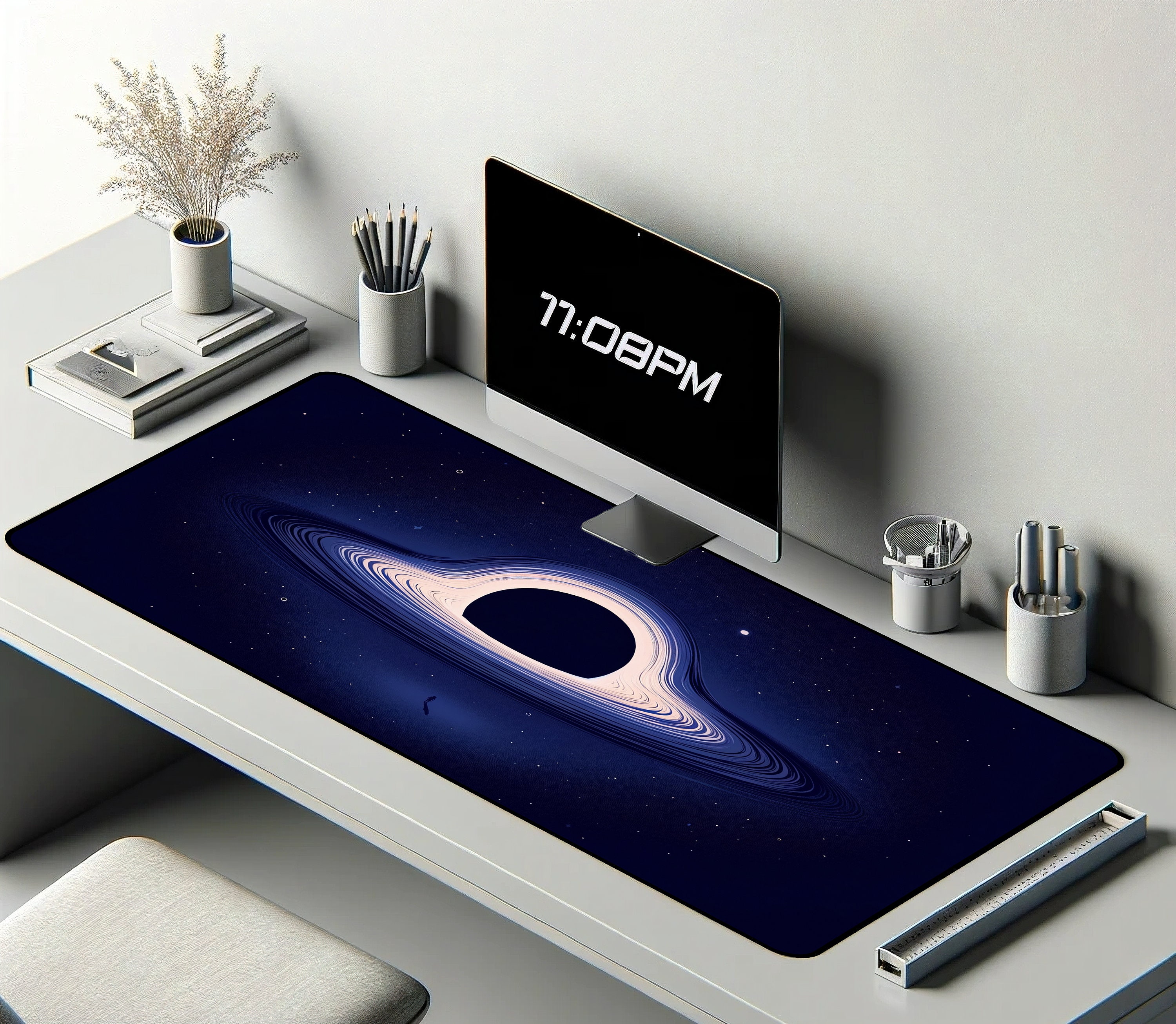 Supermassive Black Hole Desk Mat | Space Office Decor | Cosmic Mousepad ...