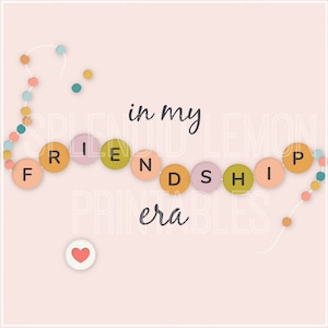 In My Friendship Era Valentine Printable - Etsy