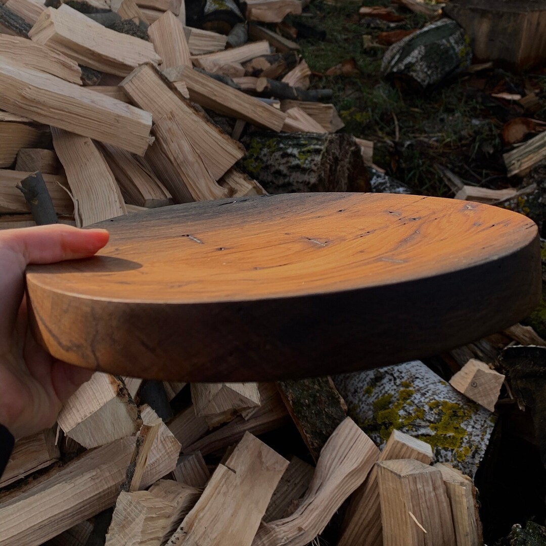 Bog Oak Wood Plate - Etsy