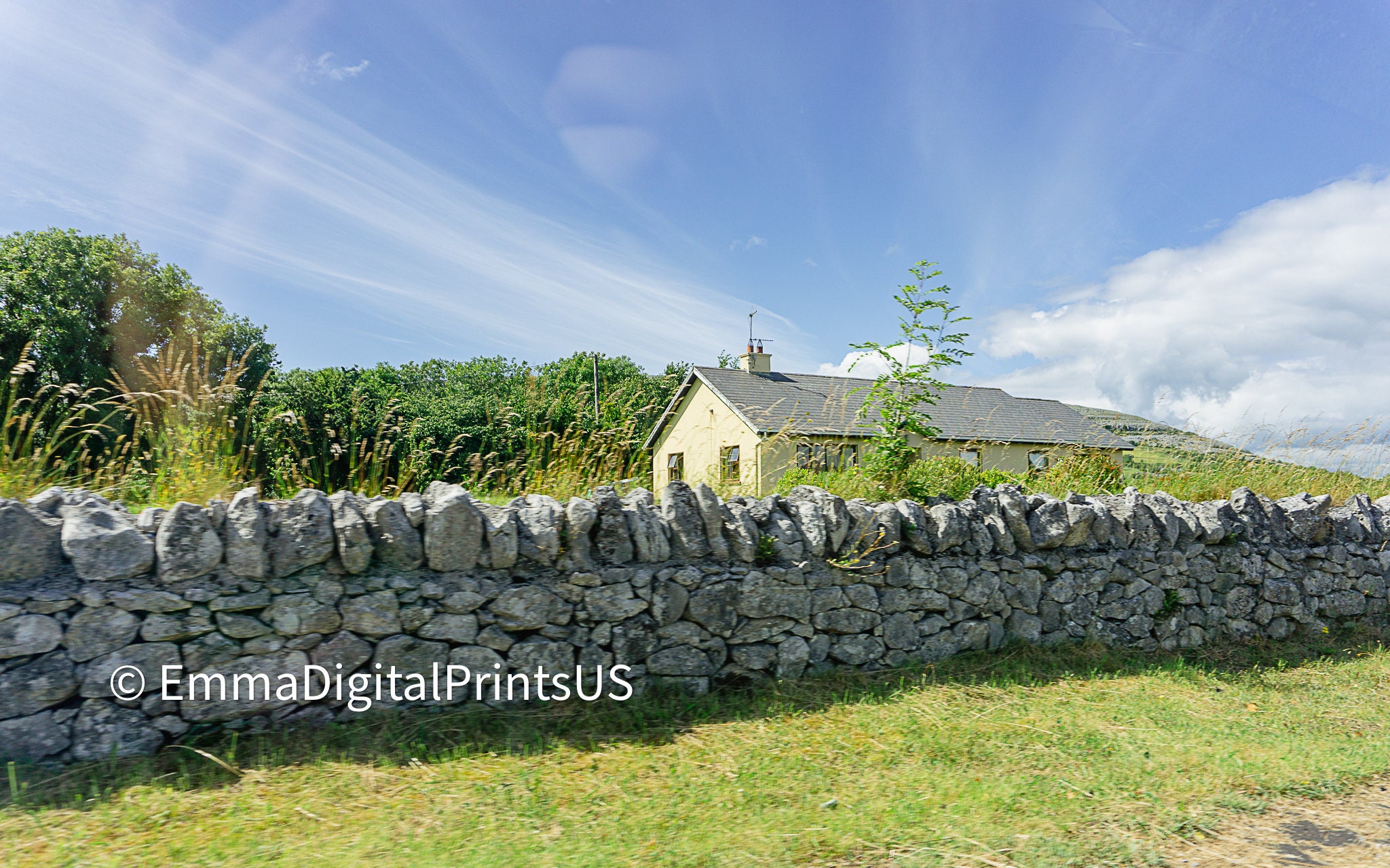 Rustic Irish Farmhouse Digital Download - High-resolution Countryside ...
