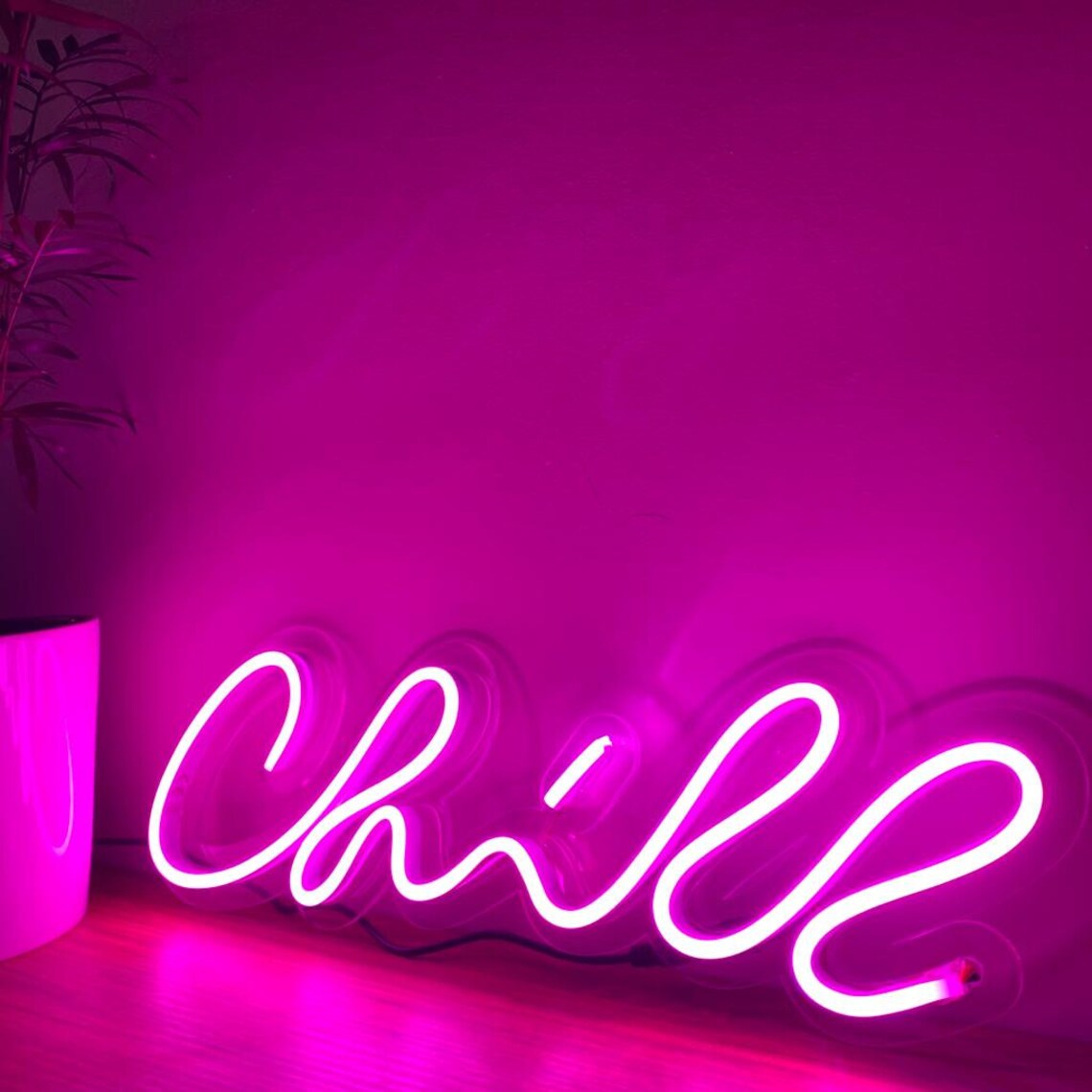 Chill Led Sign, Pub Neon Sign, Custom Led Neon Sign, Night Lamp, Party ...