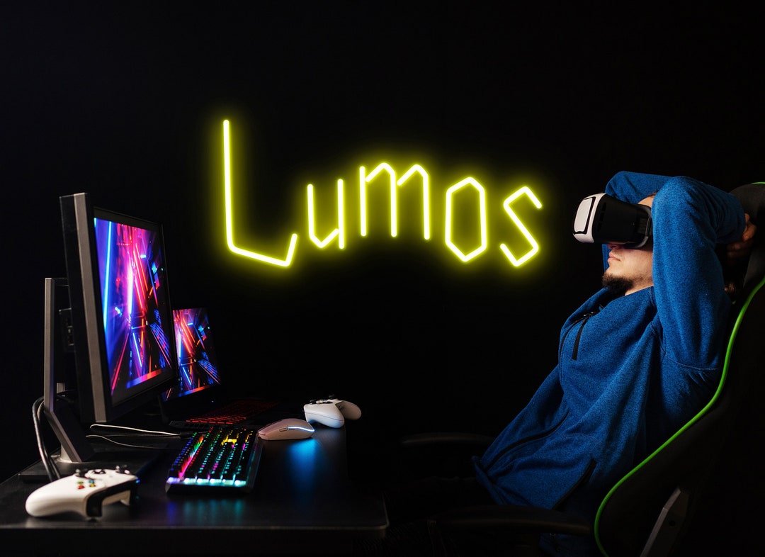 Lumos Neon Sign, Lumos Neon Wall Decor, Harry Potter Light, Potterhead ...