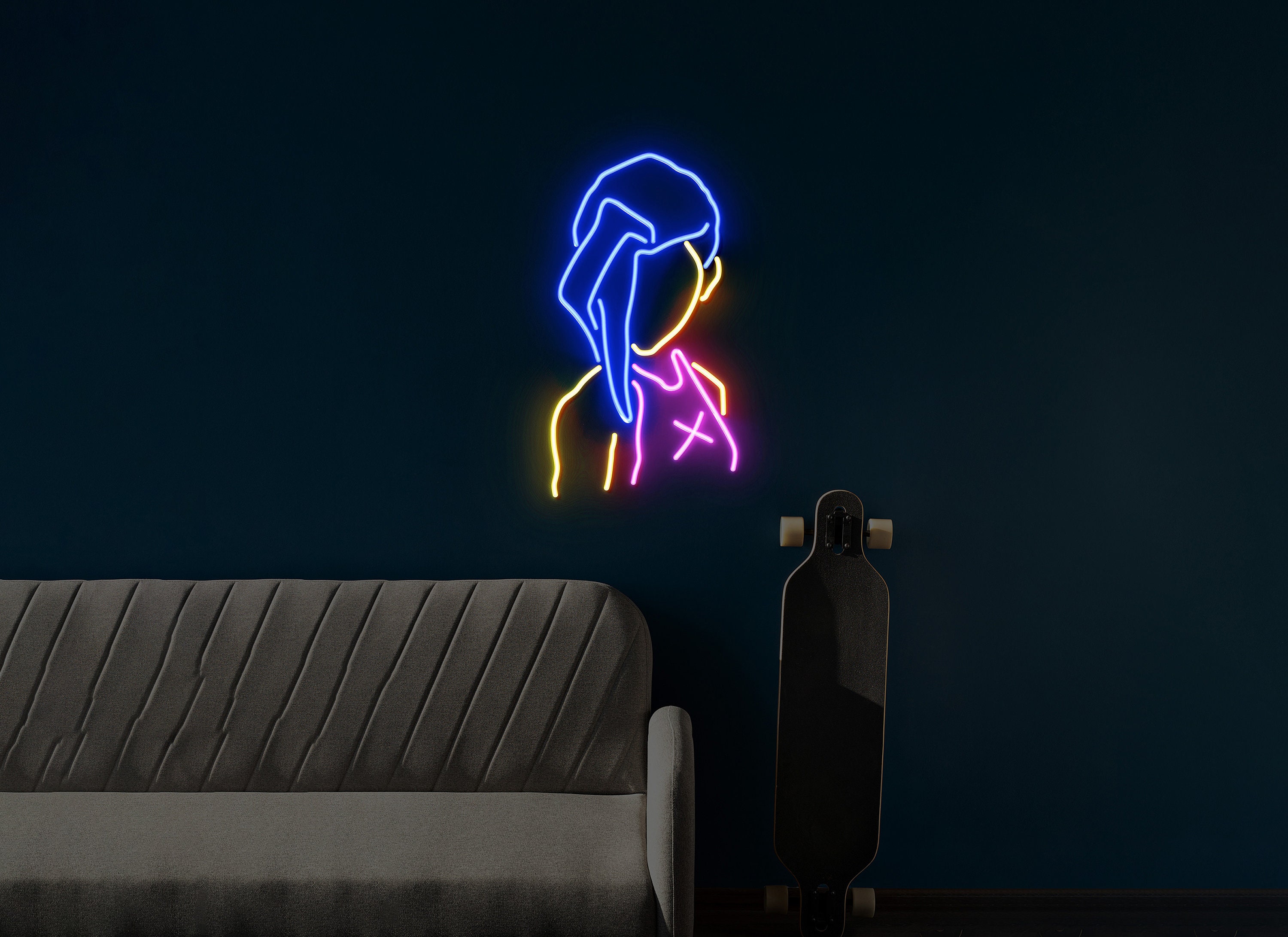 Jinx Neon Sign, Jinx Led Light, Jinx Wall Decor, Neon Sign Wall Art ...