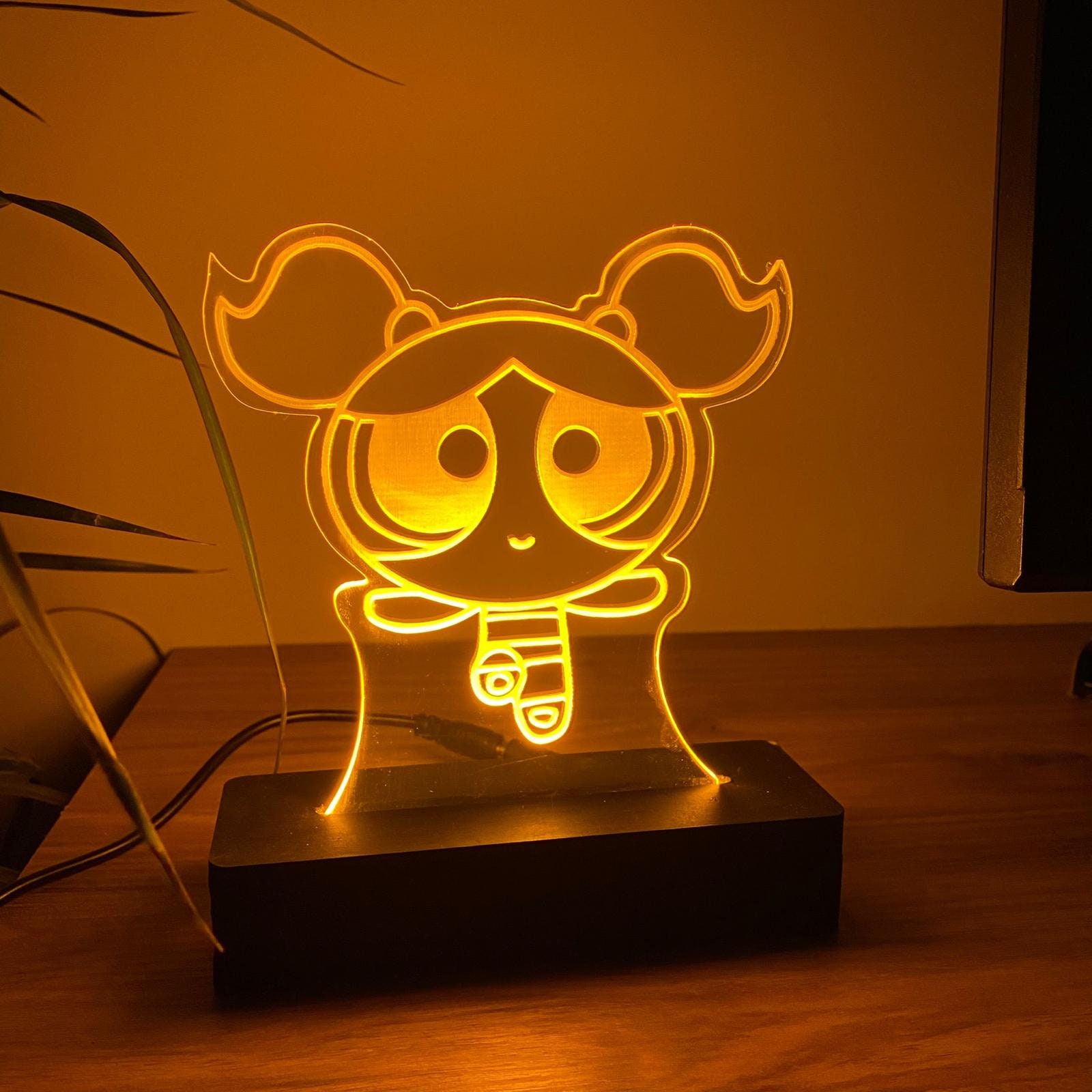 Powerpuff Girls Night Light, Cartoon Night Light, Girls Room Night ...