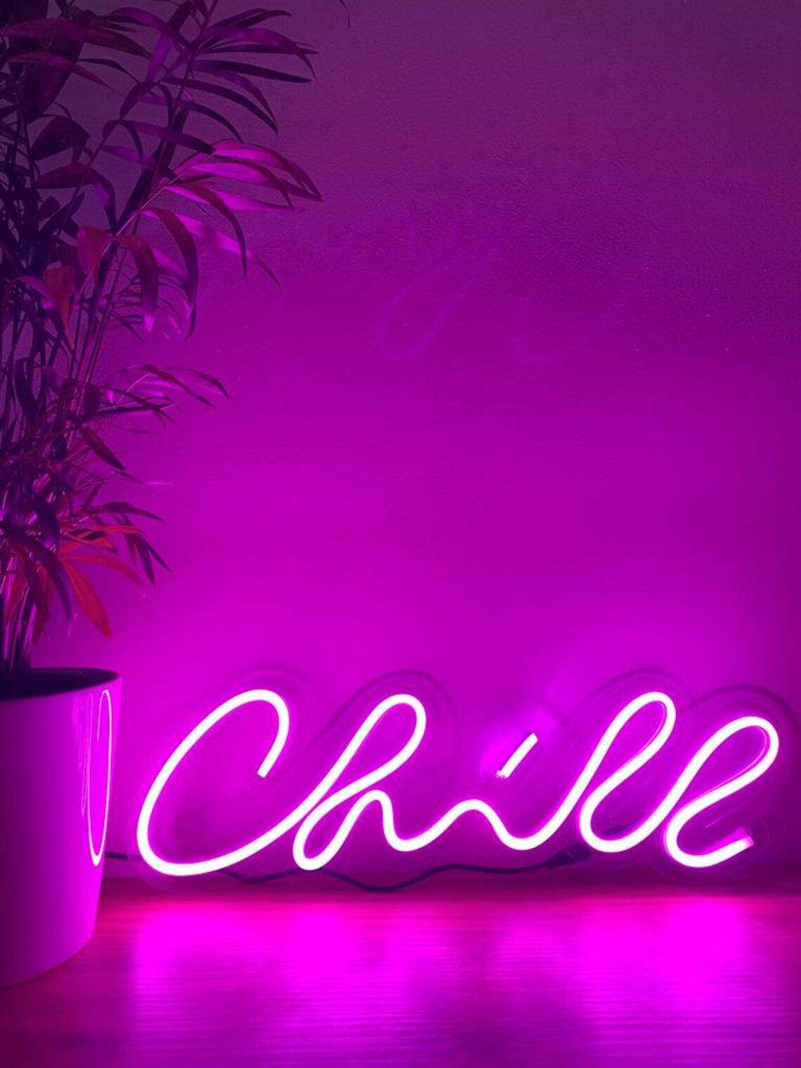 Chill Led Sign, Pub Neon Sign, Custom Led Neon Sign, Night Lamp, Party ...