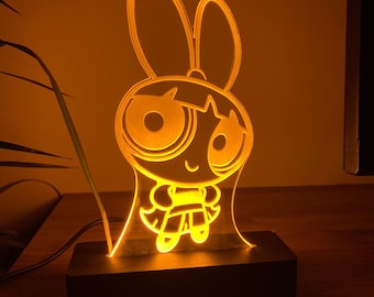 Powerpuff Girls Night Light, Cartoon Night Light, Girls Room Night ...