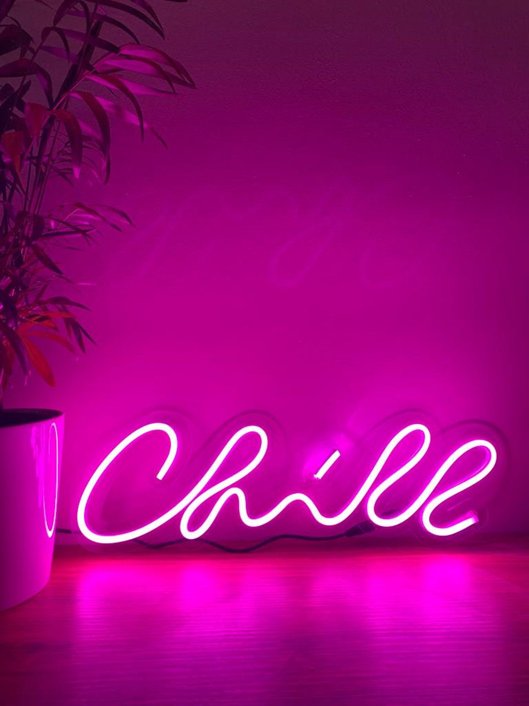 Chill Led Sign, Pub Neon Sign, Custom Led Neon Sign, Night Lamp, Party ...