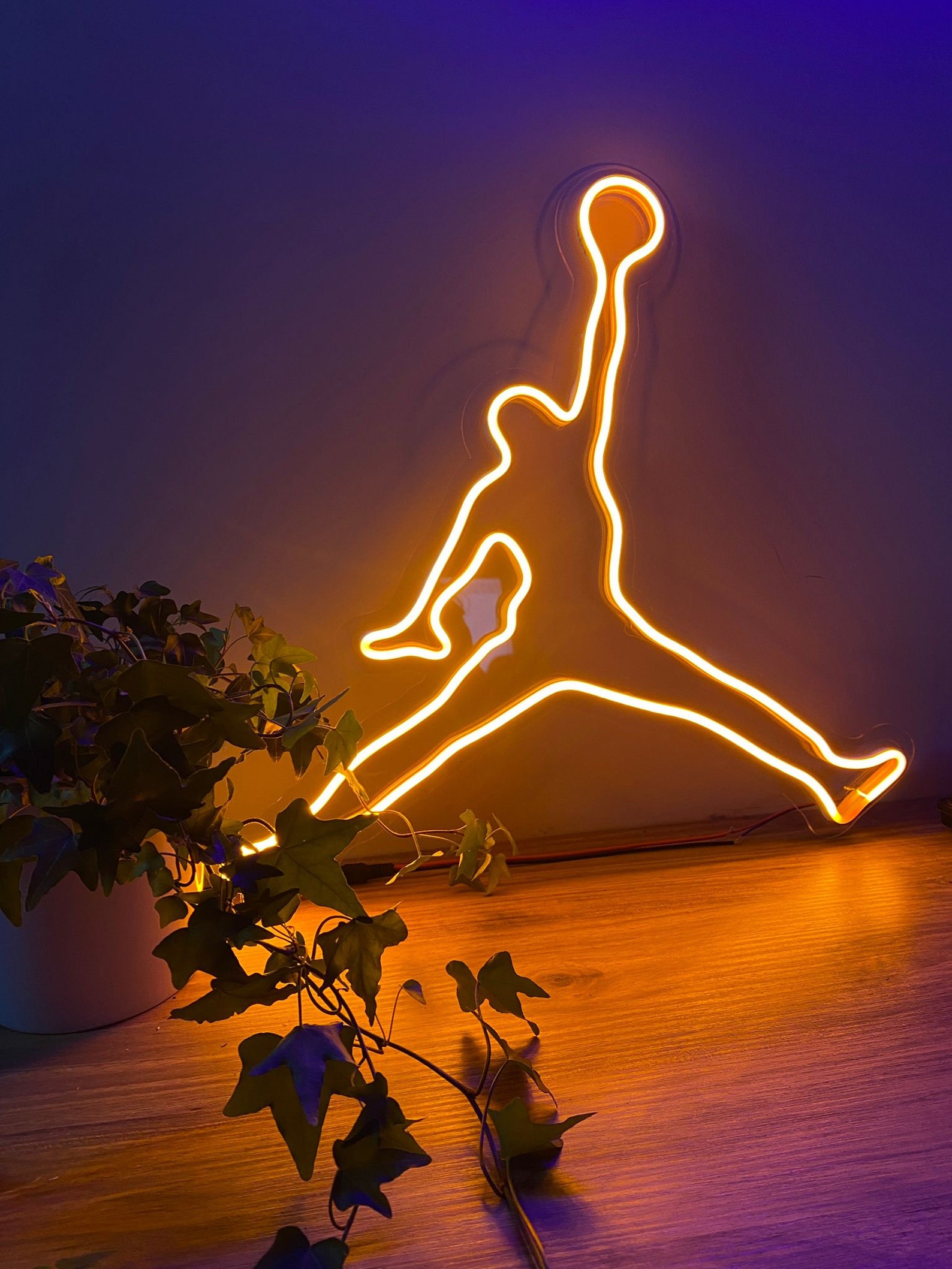Jordan Neon Sign, Michael Jordan Lighted Sign Wall Decor, Neon Lights ...