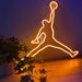 Jordan Neon Sign, Michael Jordan Lighted Sign Wall Decor, Neon Lights ...