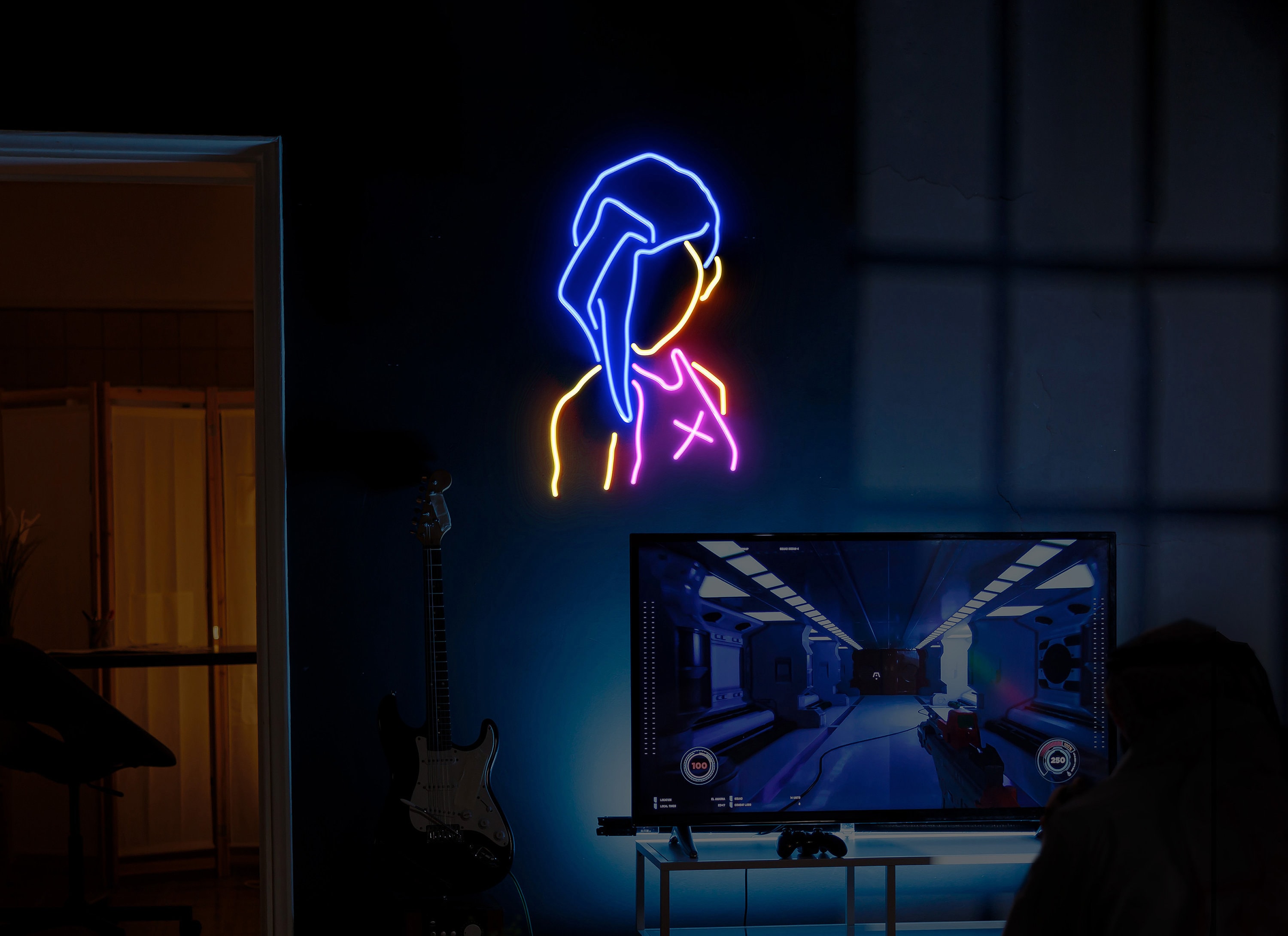 Jinx Neon Sign, Jinx Led Light, Jinx Wall Decor, Neon Sign Wall Art ...