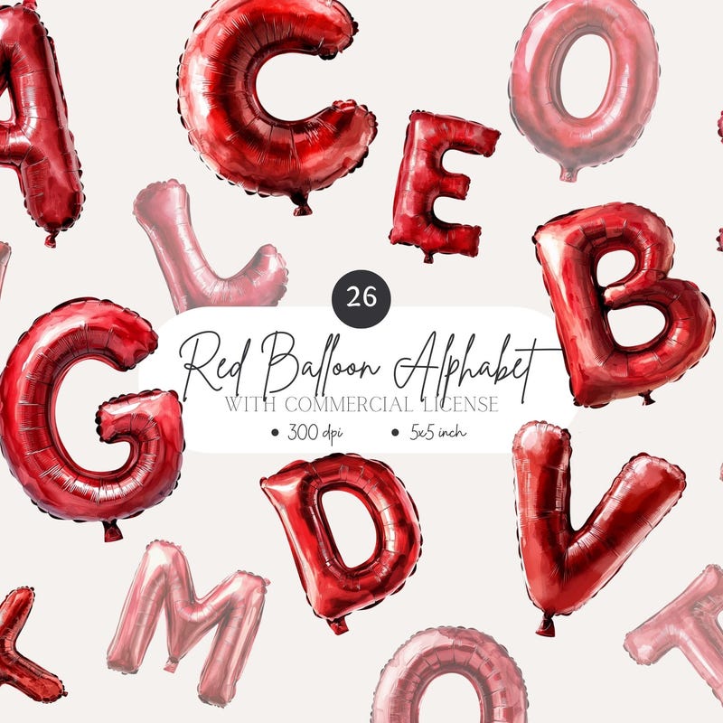 Alphabet Helium Balloon - Etsy