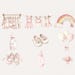 Soft Pink Baby Clipart Set: Nursery Decor, Baby Shower (PNG) - Etsy