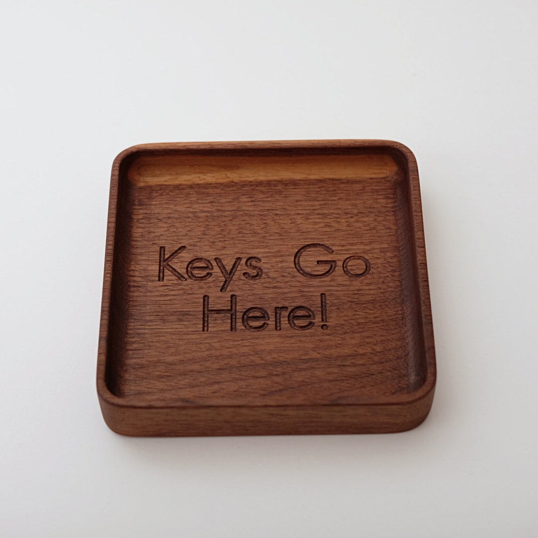 Keys Go Here Black Walnut Key Tray. Never Forget Where You Put Your ...