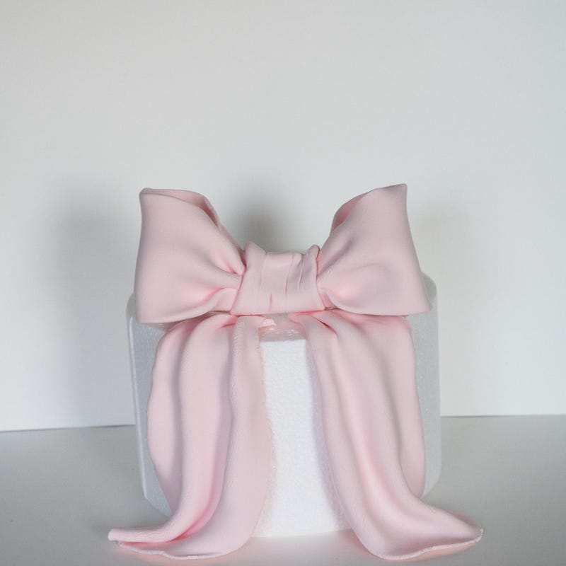 Red Fondant Cake Bow - Etsy