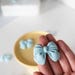 Blue Bow Cupcake Toppers, Fondant Cake Decoration, Bow Cake Toppers ...