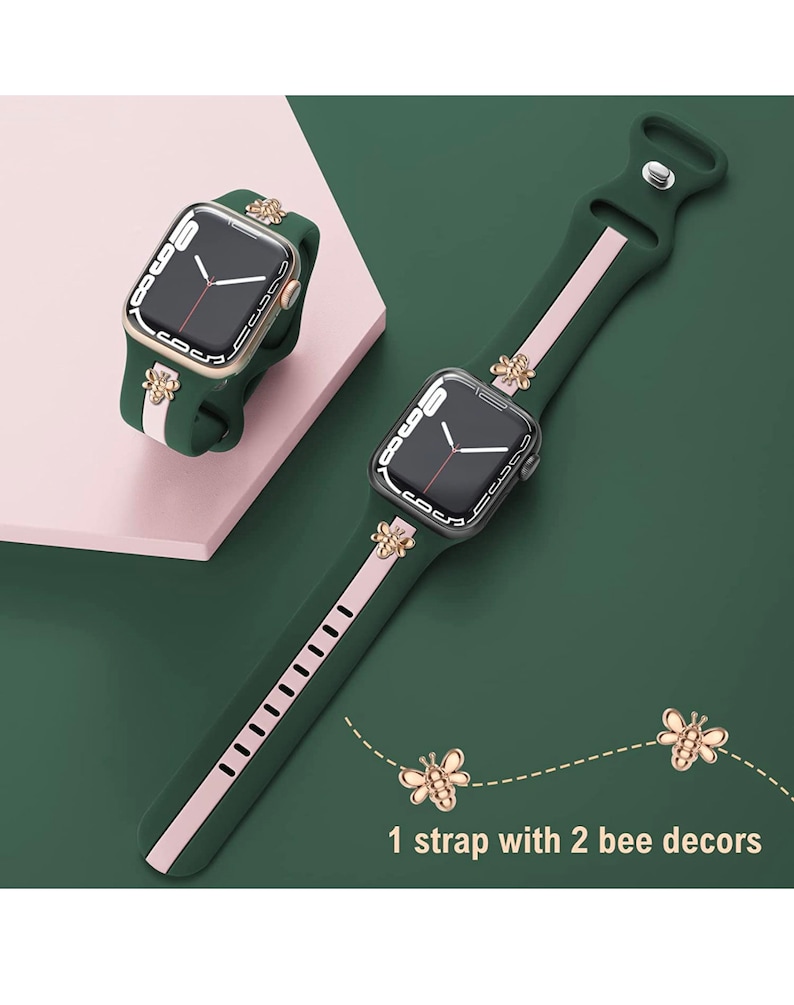 Smart Watch Band for Apple Watch With Gold Bee 38/40/41/42/44/45/49mm ...