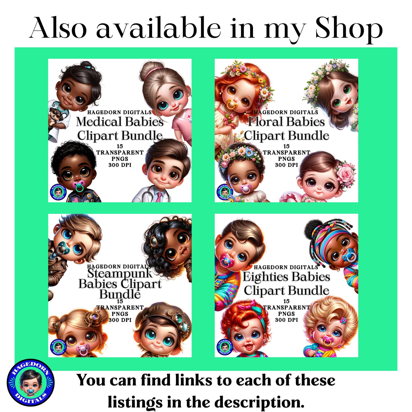 Graduation Babies Clipart Bundle, Digital Graduation Characters, Cute ...