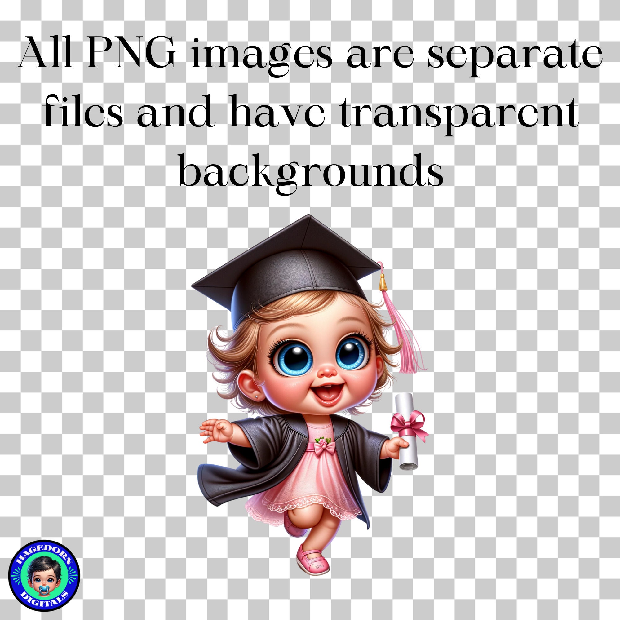 Graduation Babies Clipart Bundle, Digital Graduation Characters, Cute ...