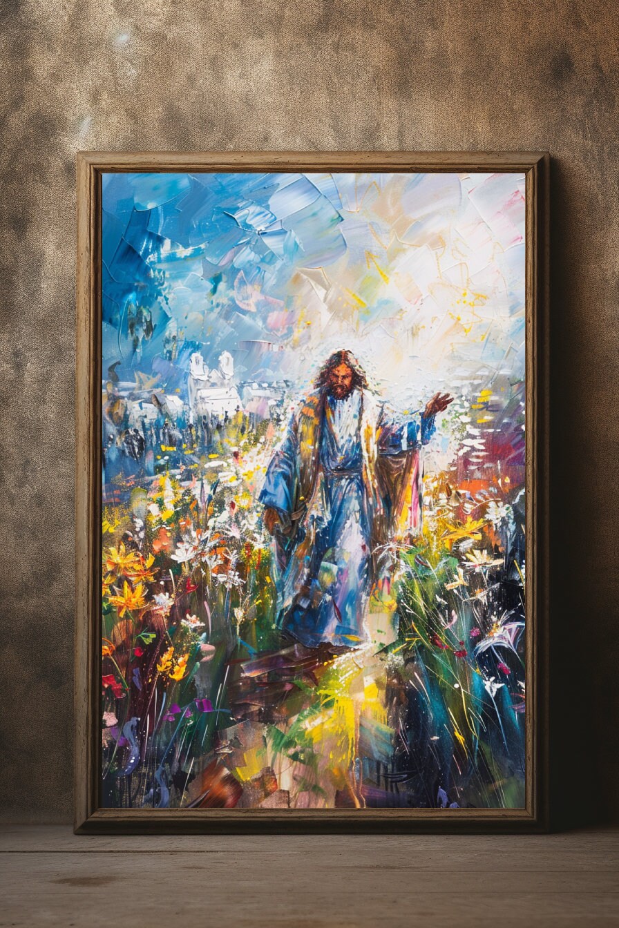 Easter Wall Art, Christian Art, Christian Wall Art, Jesus Art, Christian Cross, Gifts, Digital ...