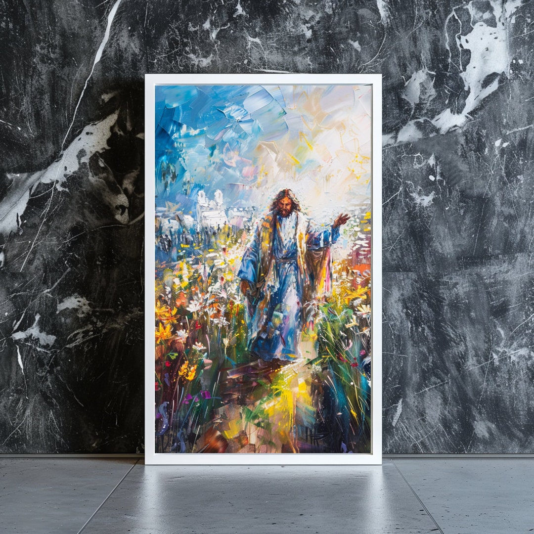 Easter Wall Art, Christian Art, Christian Wall Art, Jesus Art, Christian Cross, Gifts, Digital ...