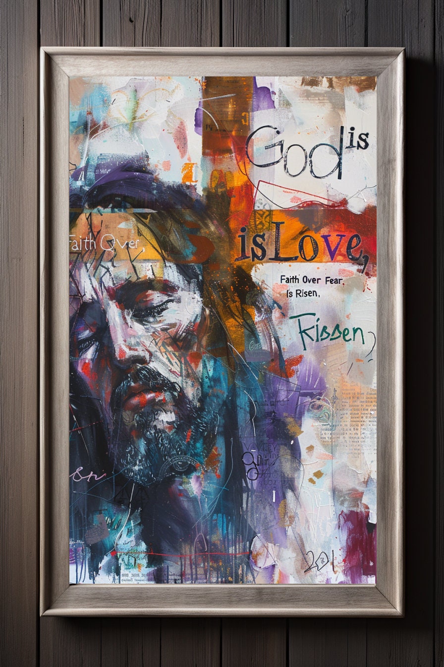 Easter Wall Art, Christian Art, Christian Wall Art, Jesus Art ...