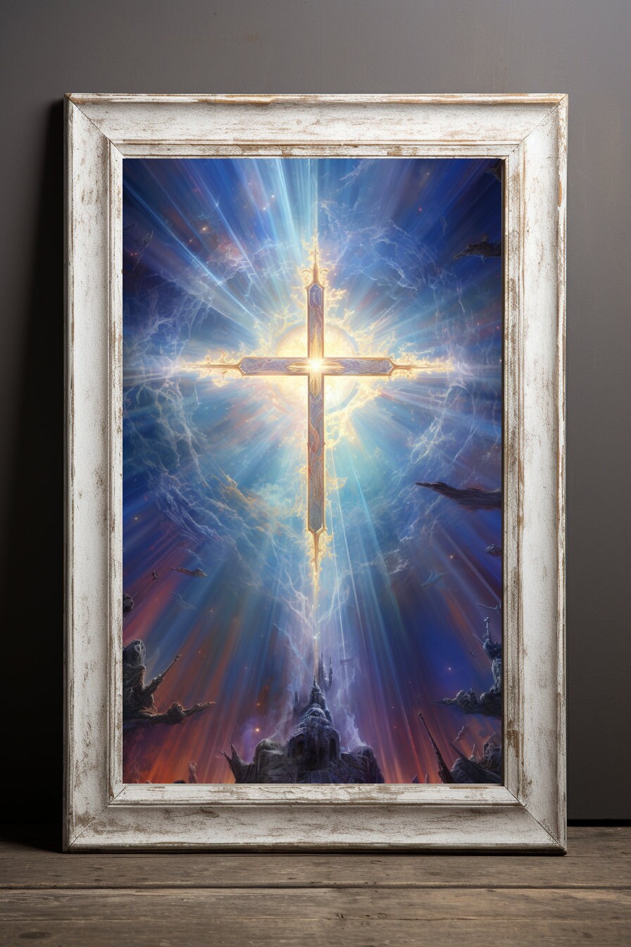 Easter Wall Art, Christian Art, Christian Wall Art, Jesus Art, Christian Cross, Gifts, Digital ...