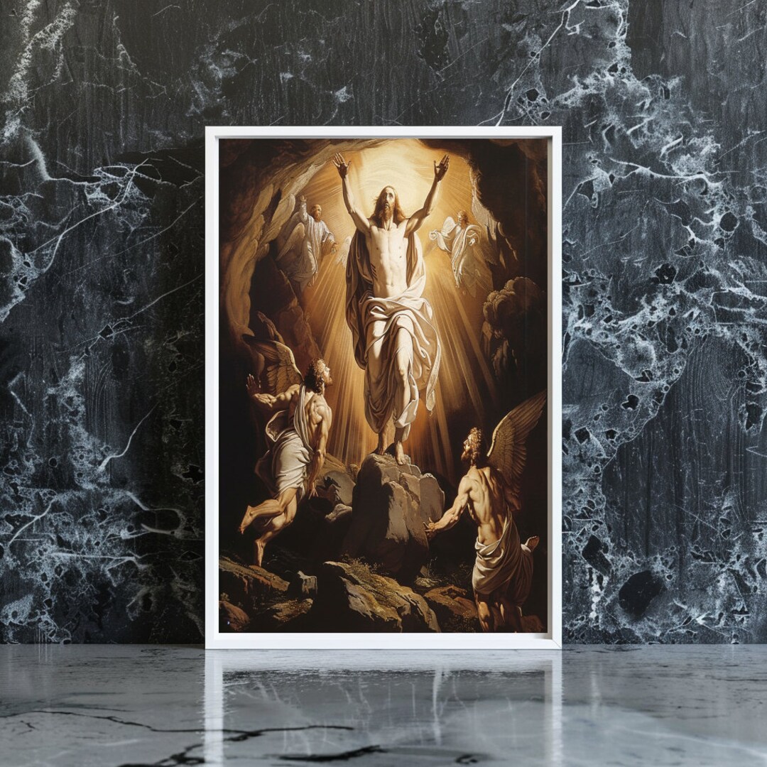 Easter Wall Art, Christian Art, Christian Wall Art, Jesus Art, Christian Cross, Gifts, Digital ...