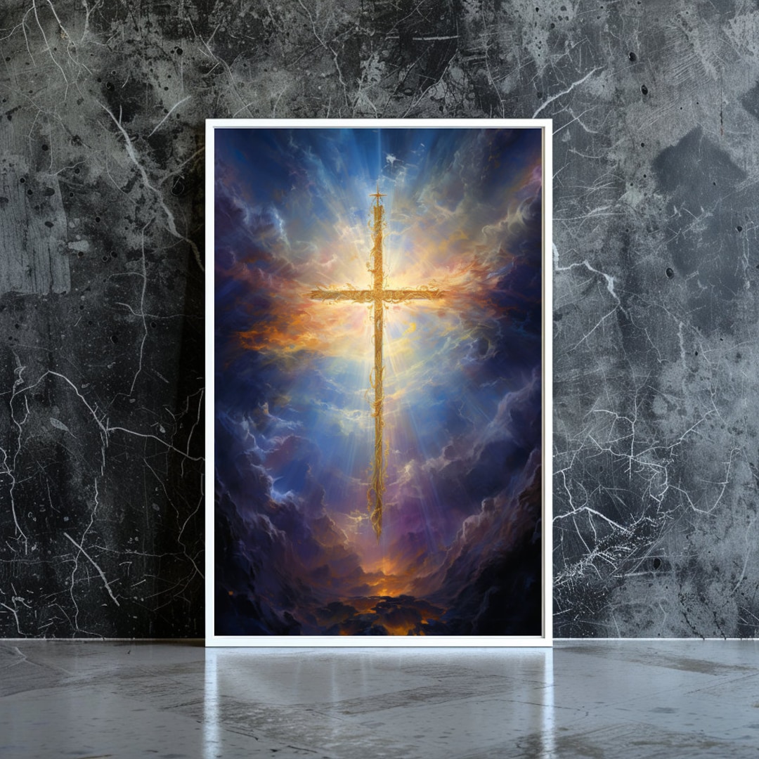 Easter Wall Art, Christian Art, Christian Wall Art, Jesus Art, Christian Cross, Gifts, Digital ...
